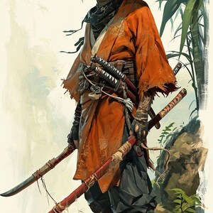 Samurai Comics Custom High-definition Cartoon Digital Downloads ...