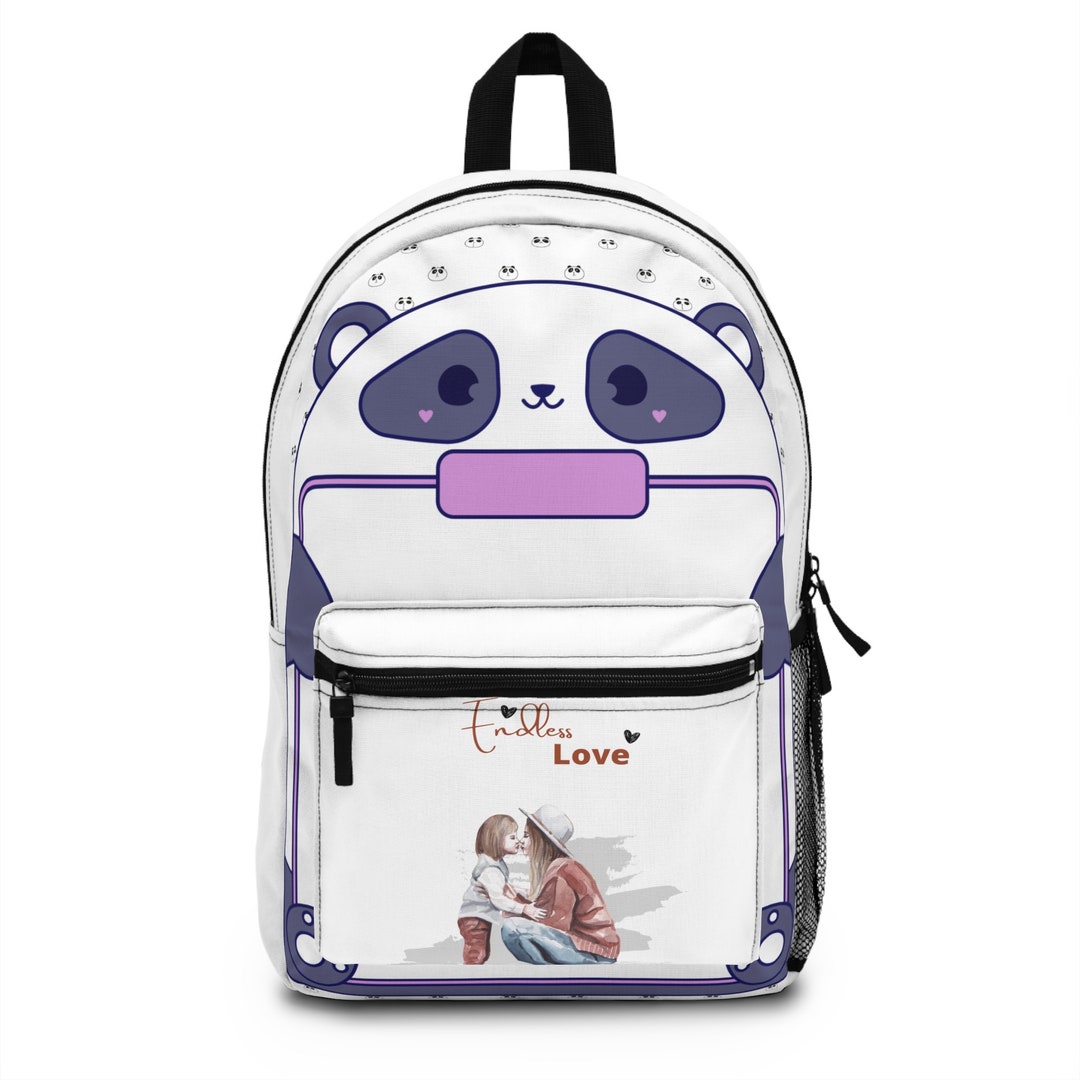 White Panda Backpack, Cute Animal School Bag, Adorable Bear Travel Pack ...