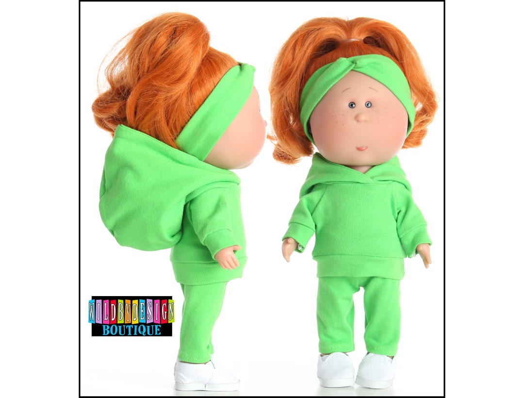 Lime Green Mia Doll Hoodie Mini Mia Hoodie Green Doll Hoodie Green