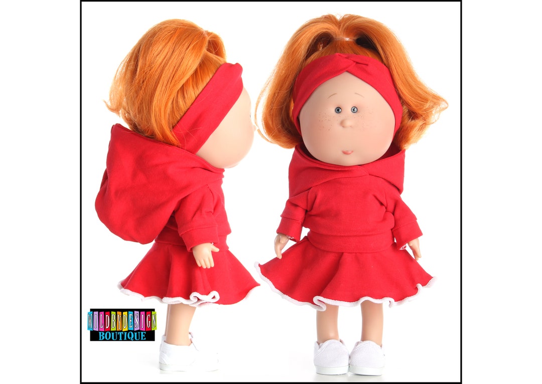 RED Mia Doll Hoodie, Doll Skater Skirt, Red Doll Hoodie, Red Mia Doll ...