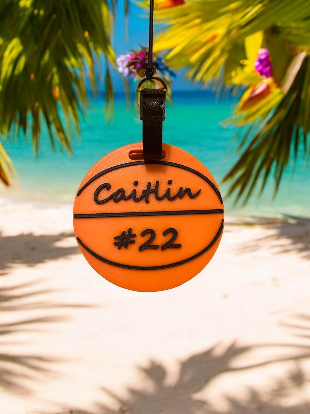 Personalized Basketball Luggage/tote/backpack/bag Tag, 3D Printed - Etsy