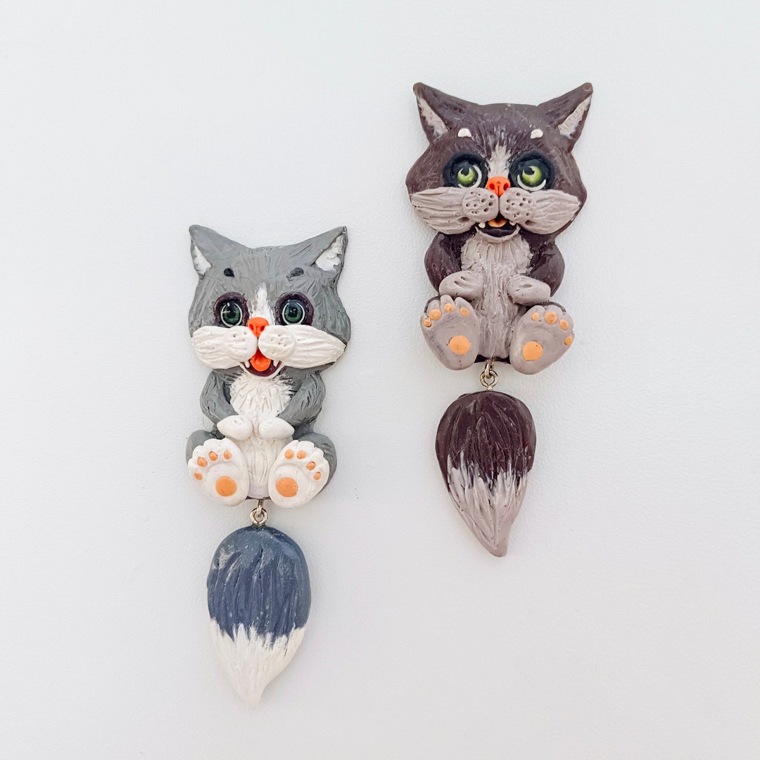 Cute Cat Magnet, Cat Fridge Decor, Funny Cat Magnet, Kitchen Cat Decor ...