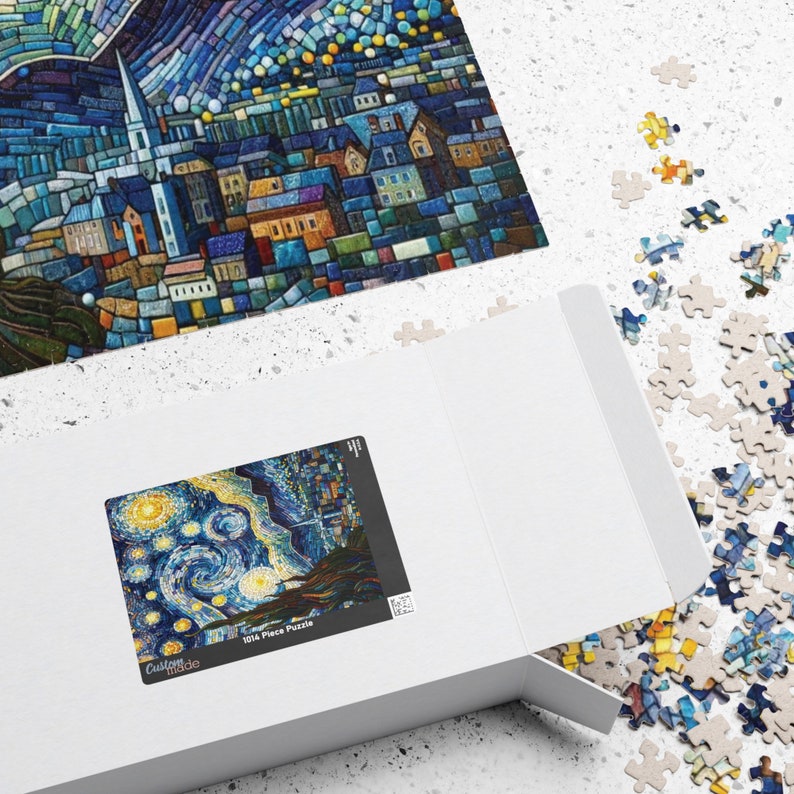 Vincent Van Gogh Mosaic Jigsaw Puzzle Starry Night Puzzle Art 1014 ...