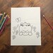 Tilly the Toadmato - Printable Coloring Page | Cute Whimsical Nature ...