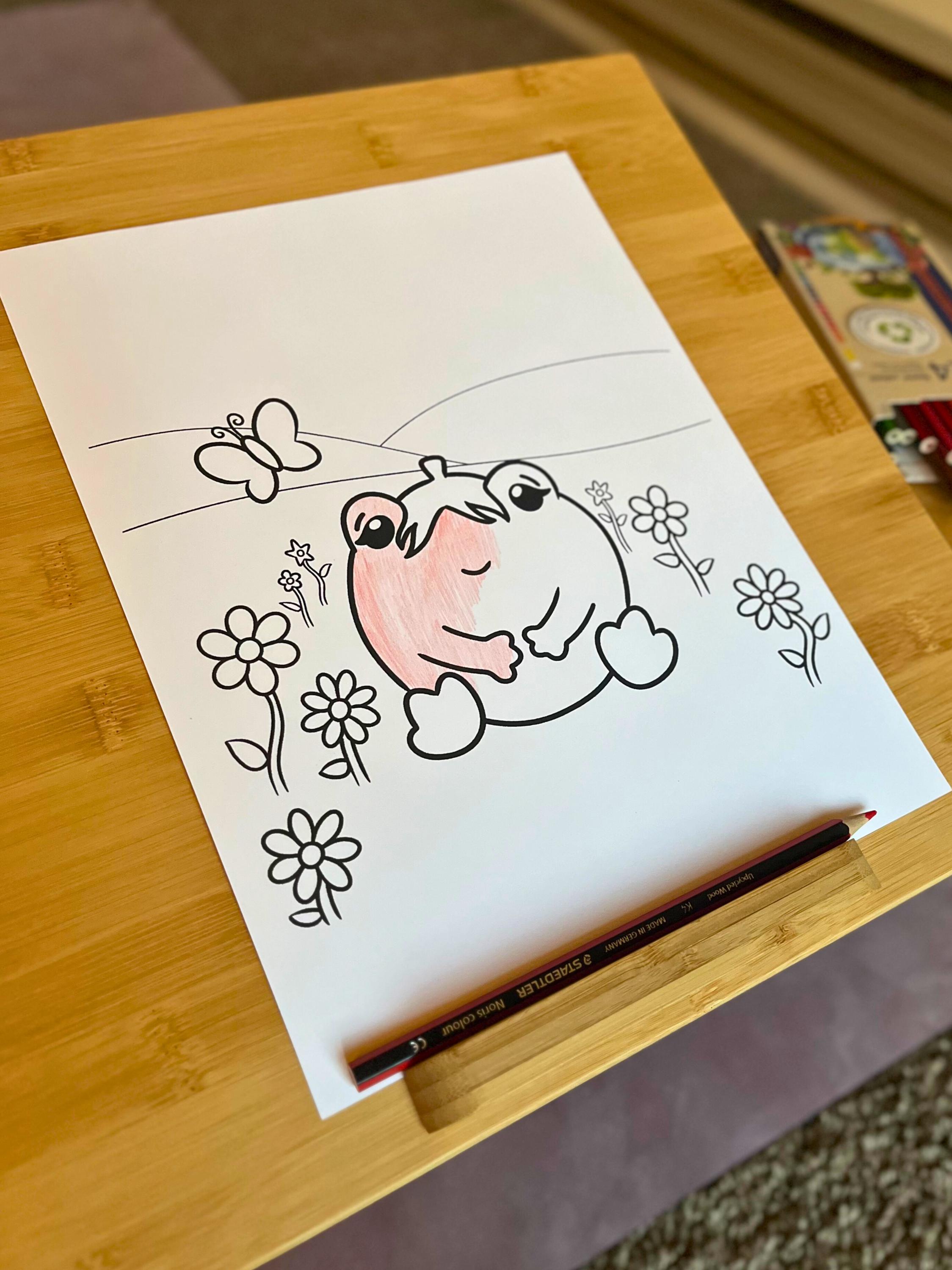 Tilly the Toadmato - Printable Coloring Page | Cute Whimsical Nature ...