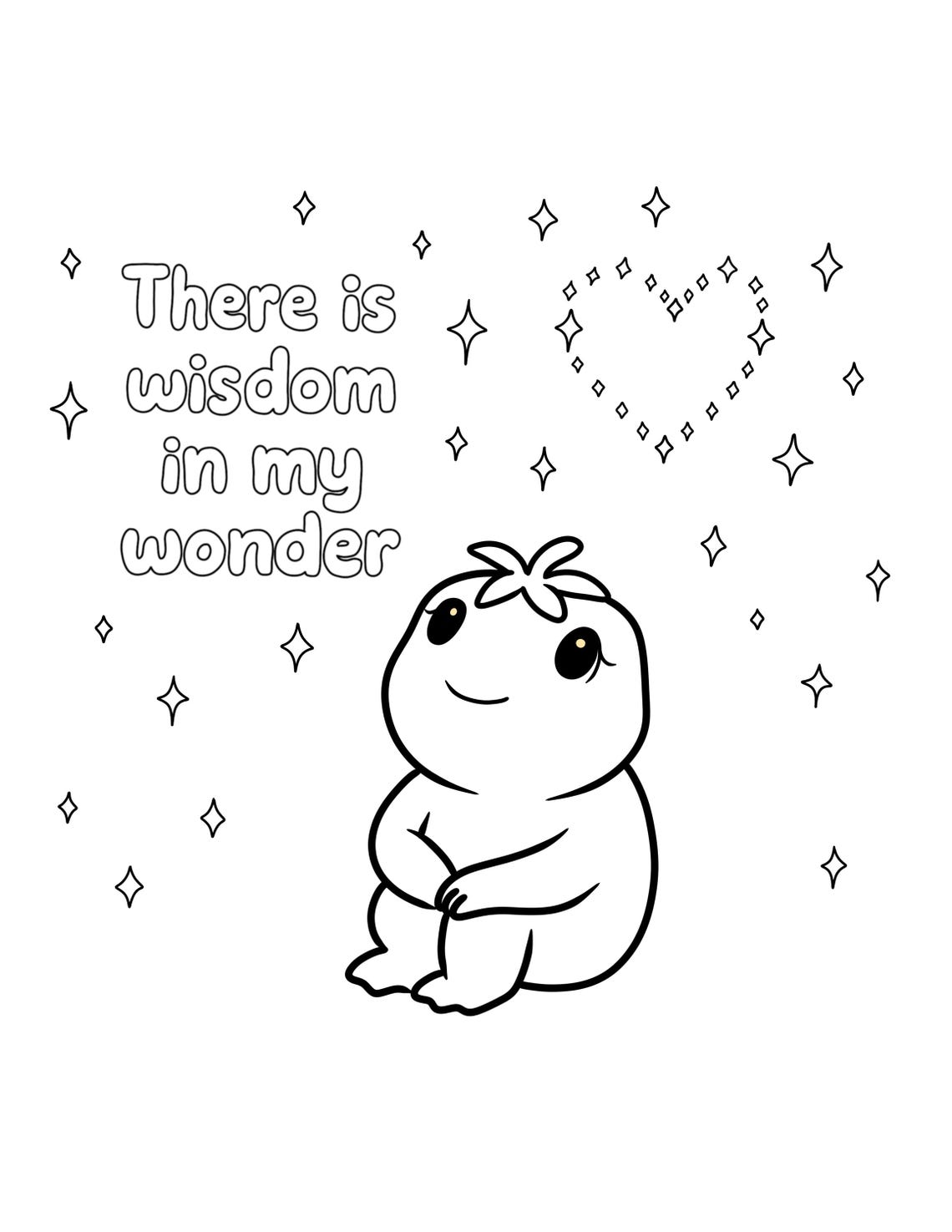 Tilly the Toadmato Coloring Page – “there is Wisdom in My Wonder ...