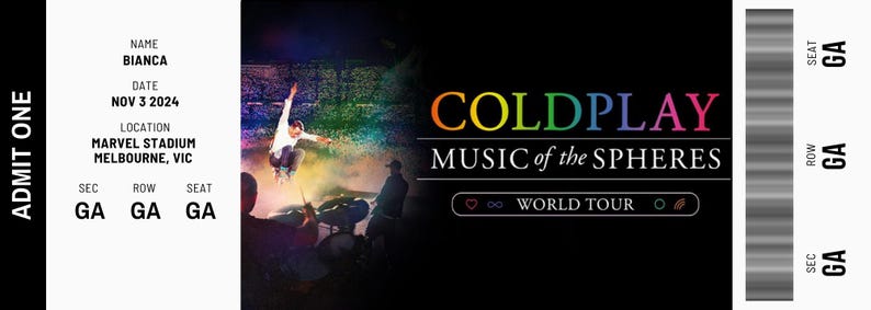 Coldplay INSPIRED Memento Box - Etsy