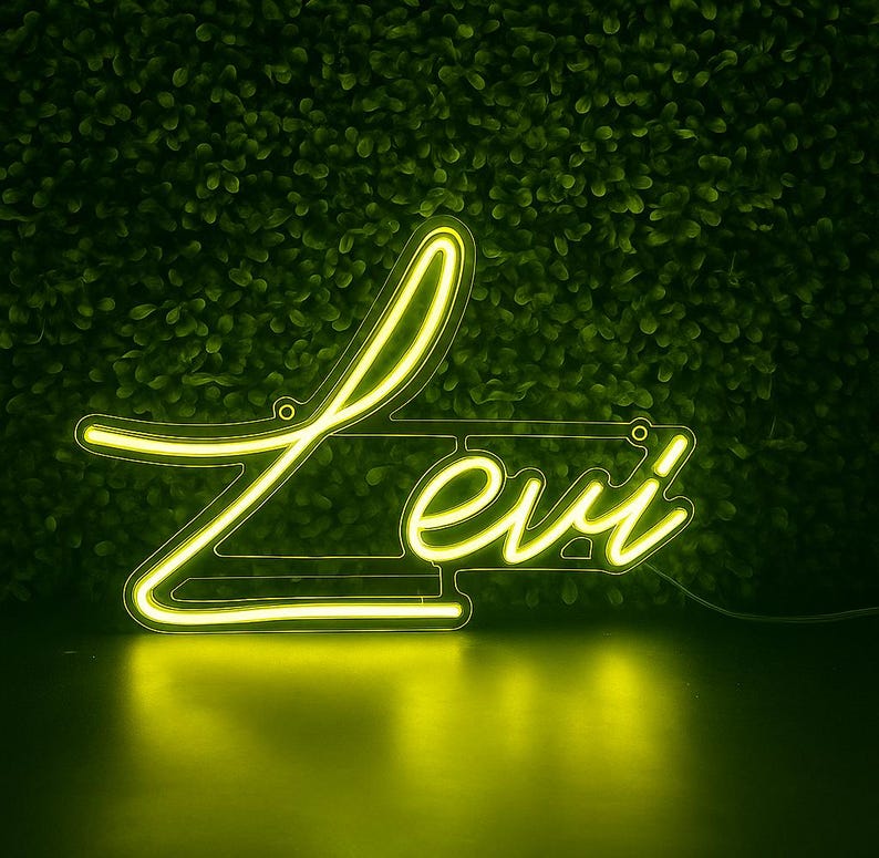 Custom Kids Name Neon Sign - Nursery LED Light Decor - Personalized ...