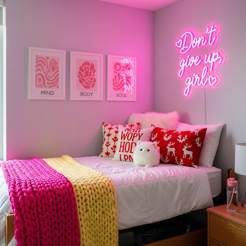 Custom Glow Neon Sign – Personalized Vanity Room LED Wall Decor Beauty ...
