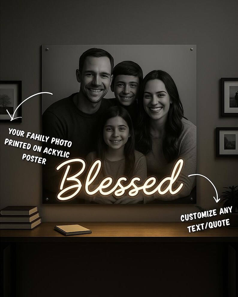 Custom Neon Sign for Wedding Backdrop, Custom Led Sign, Family Name LED ...