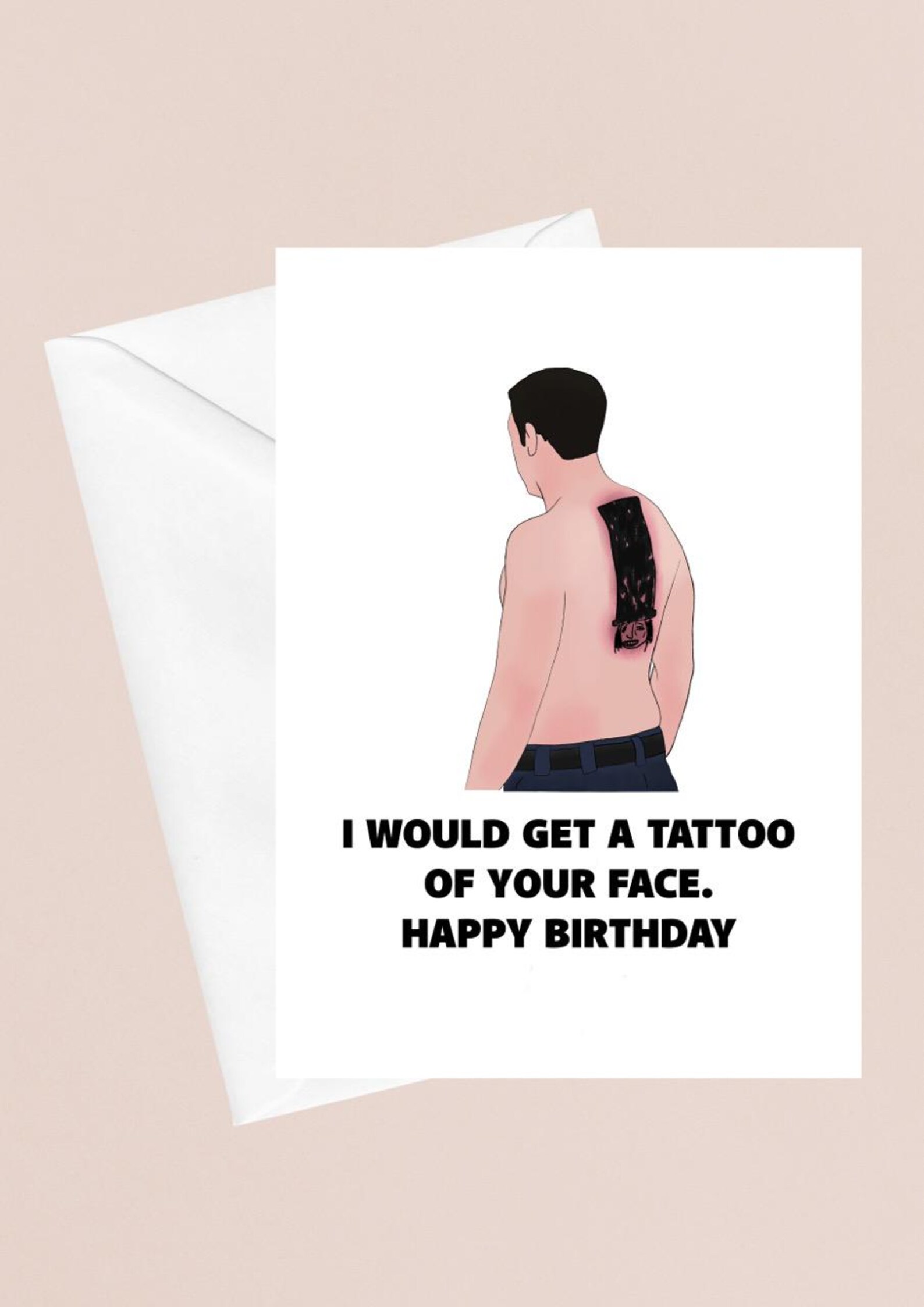 Tattoo Birthday Card - Etsy