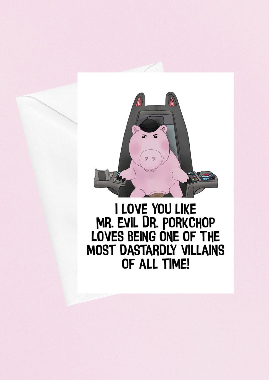 Porkchop Anniversary Card - Etsy