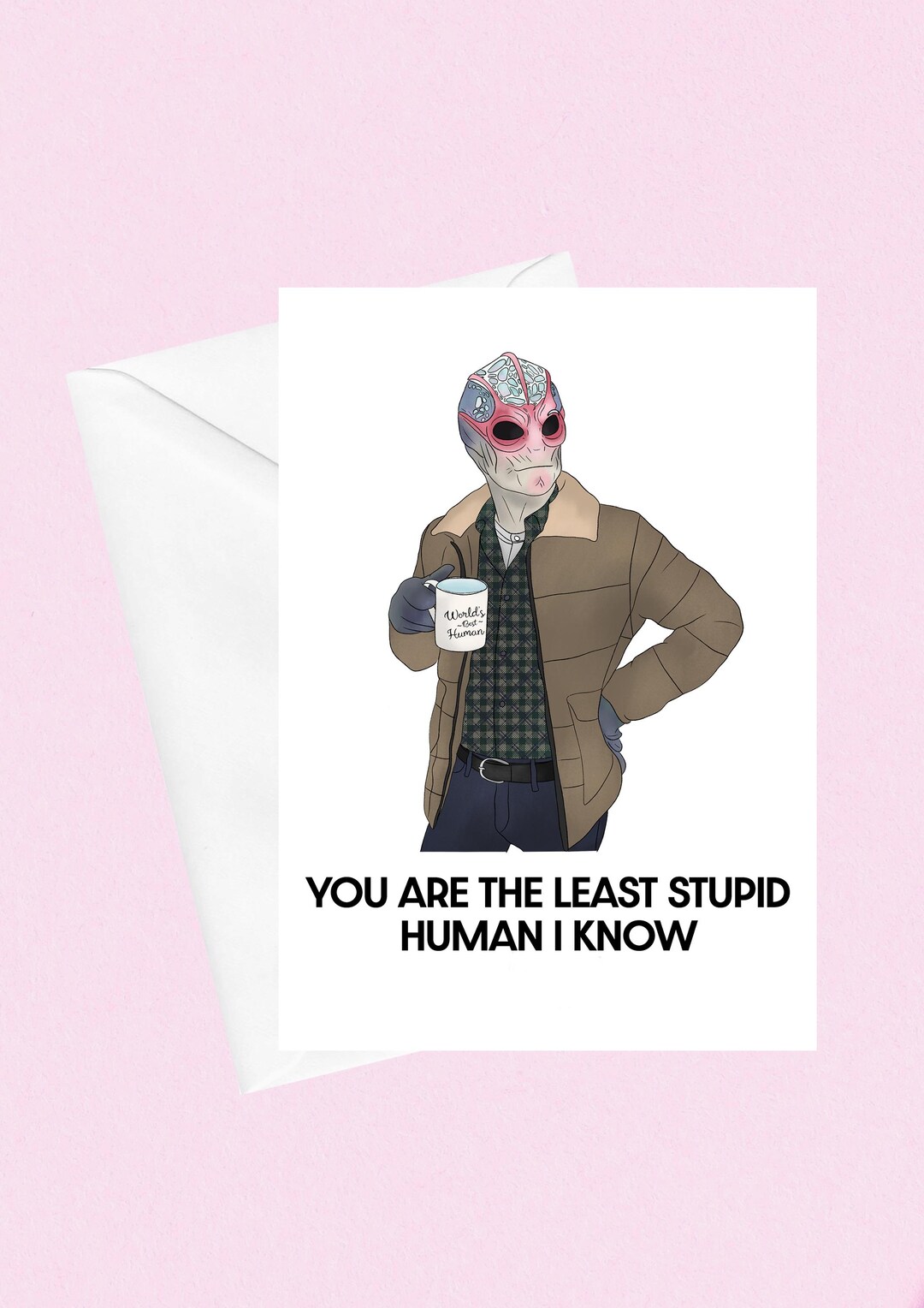 Alien Anniversary Card - Etsy