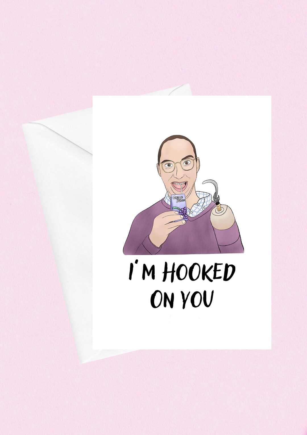 Hooked on You Anniversary Card - Etsy