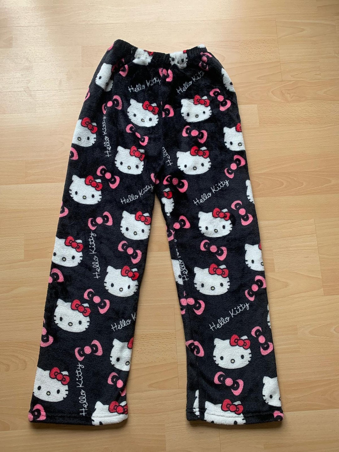 Hello Kitty Black and Pink Matching Couples Pajamas Pants- Comfy and ...