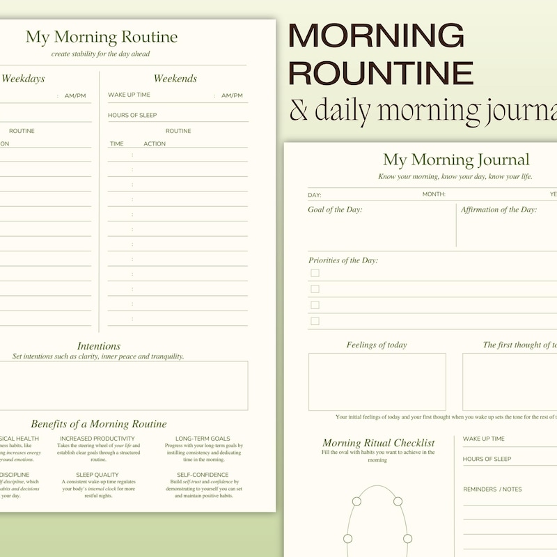 Morning Routine - Etsy