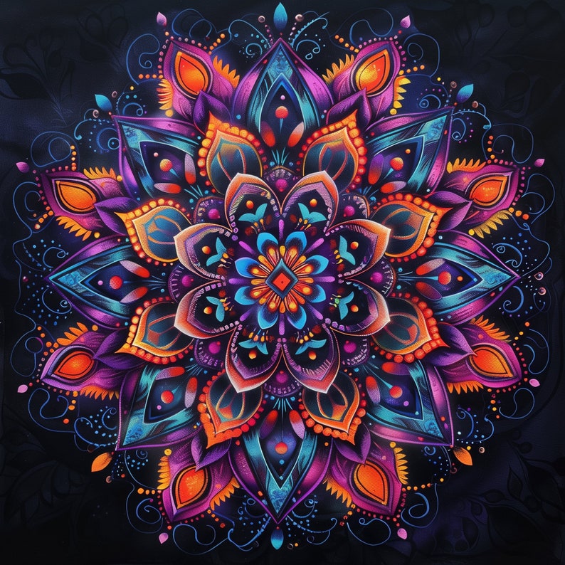 Zen Mandala; Digital Art; Zen Designs; Printable Wall Art; Pop Art - Etsy