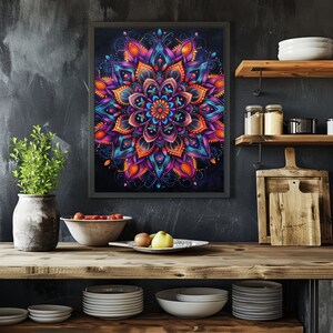 Zen Mandala; Digital Art; Zen Designs; Printable Wall Art; Pop Art - Etsy