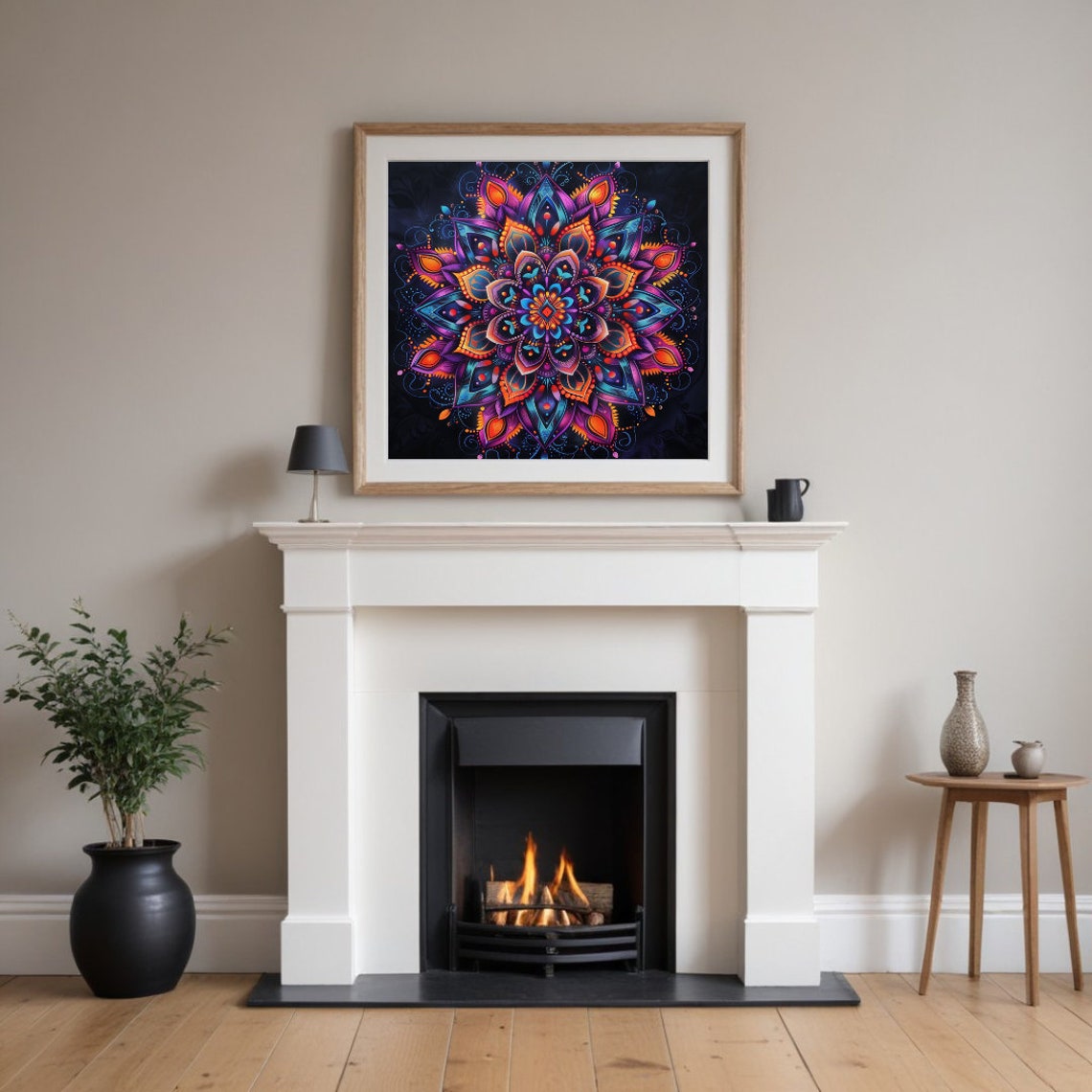 Zen Mandala; Digital Art; Zen Designs; Printable Wall Art; Pop Art - Etsy