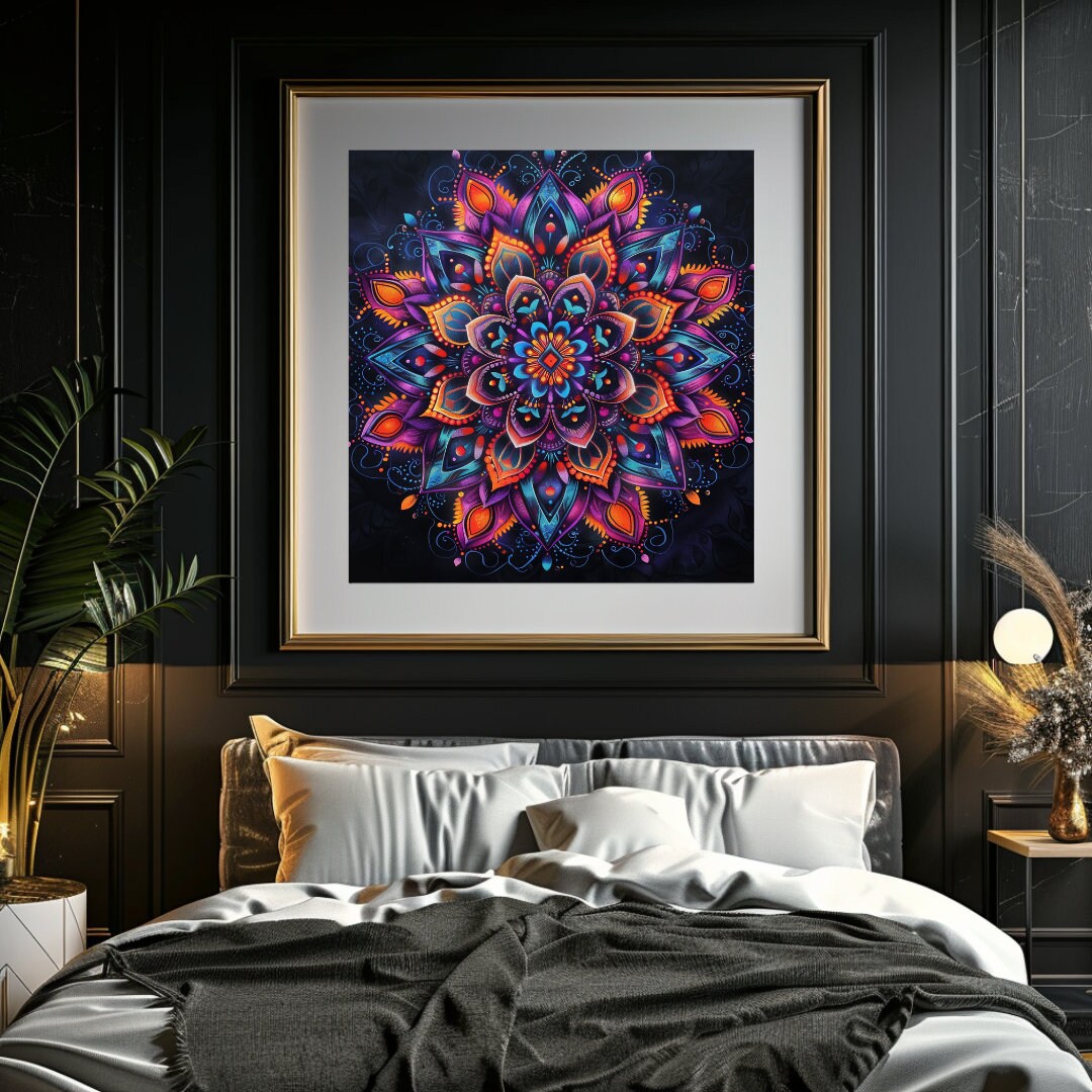Zen Mandala; Digital Art; Zen Designs; Printable Wall Art; Pop Art - Etsy