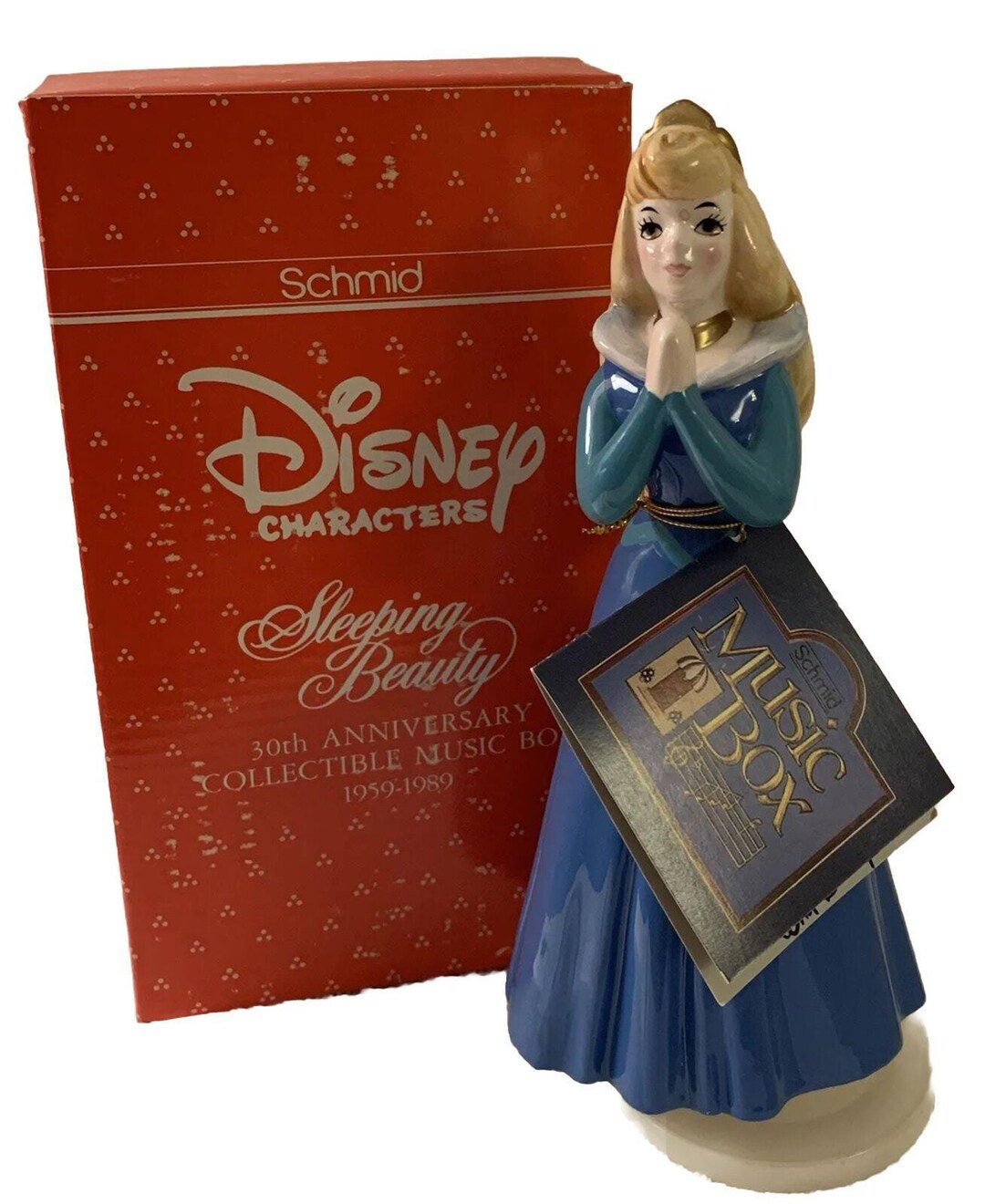 Disney Aurora Sleeping Beauty Music Box Schmid 30th Anniversary 1959 disney-aurora-sleeping-beauty-music-box-schmid-30th-anniversary-1959