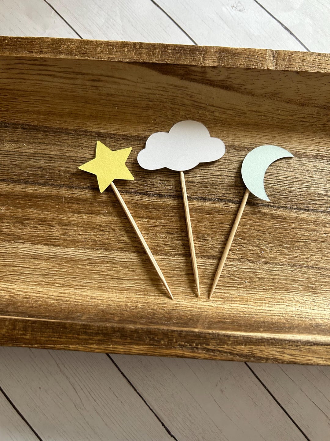 Star Moon Stars Food Picks- Star Food Picks , Celestial , Wedding ...