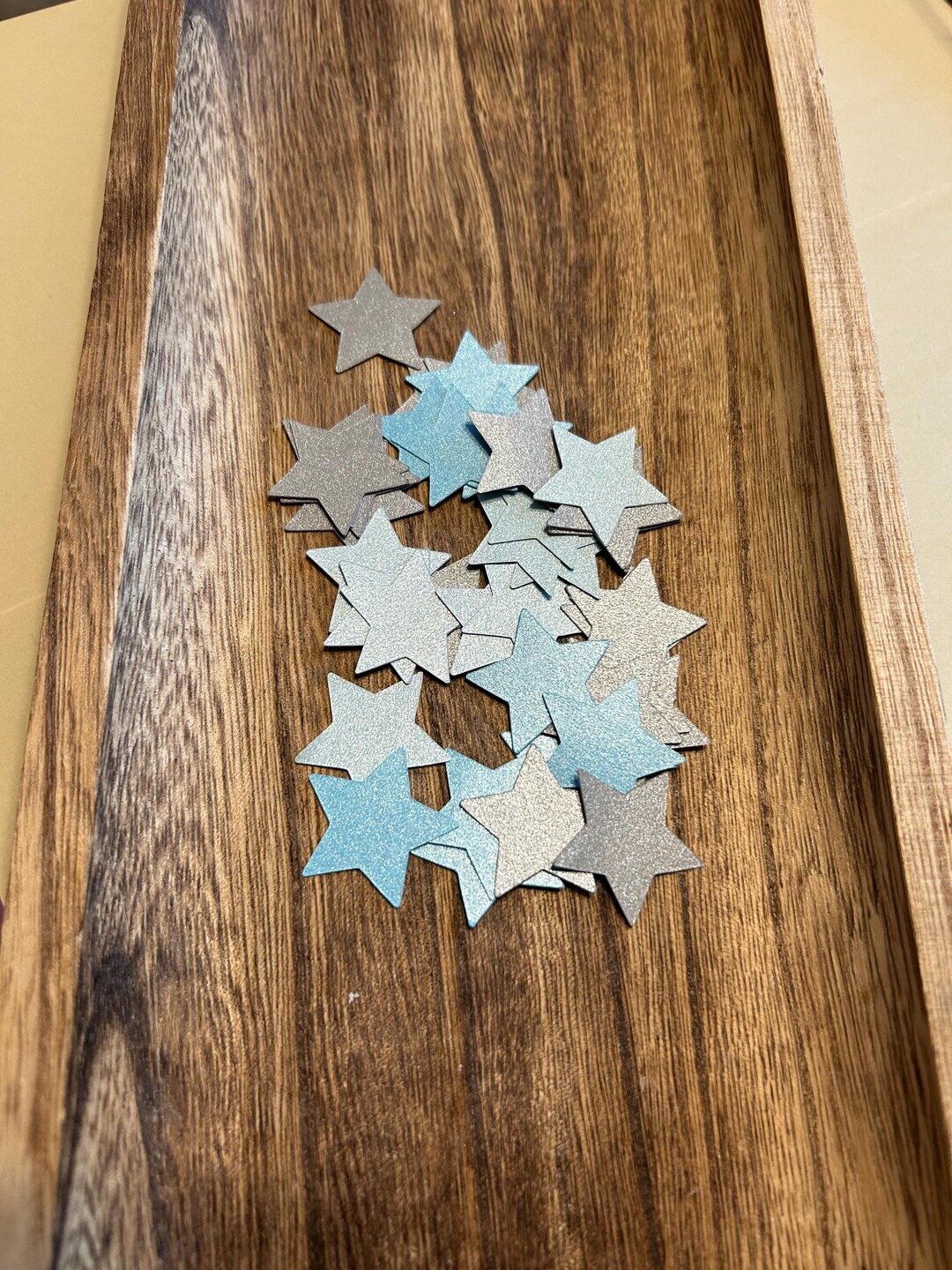 Silver Blue Star Confetti- Mini Stars, Paper Stars, Twinkle Twinkle ...