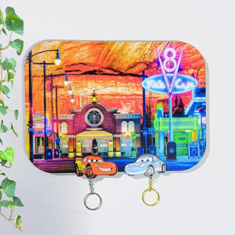 Lightning Mcqueen & Sally Keychains - Etsy