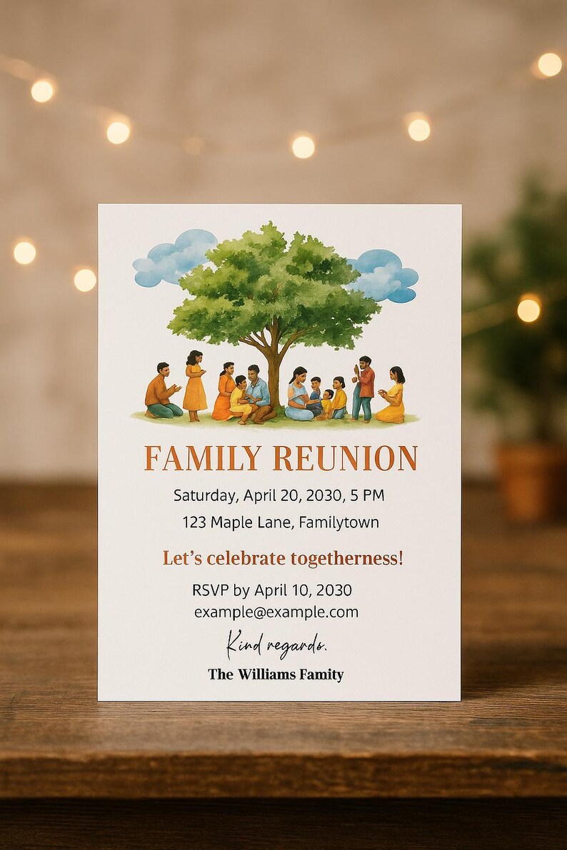 Black Heritage Family Reunion Invitation: Editable Canva Template ...