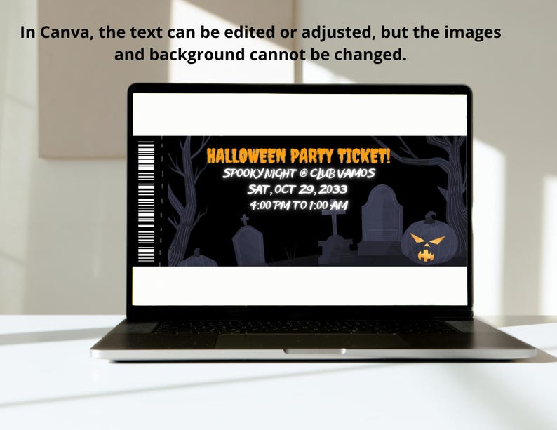 Halloween Party Ticket, Halloween Party Invitation, Trunck or Treat ...