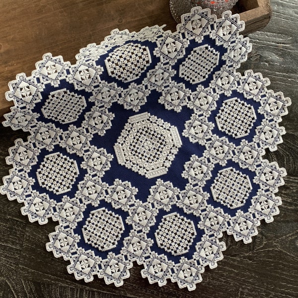 Hardanger Doily - Etsy