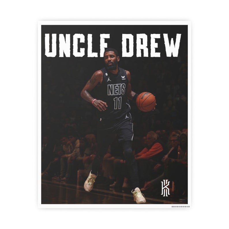 Kyrie Irving Poster, Kyrie Irving Print Art, NBA Hand Made Canvas, Man ...