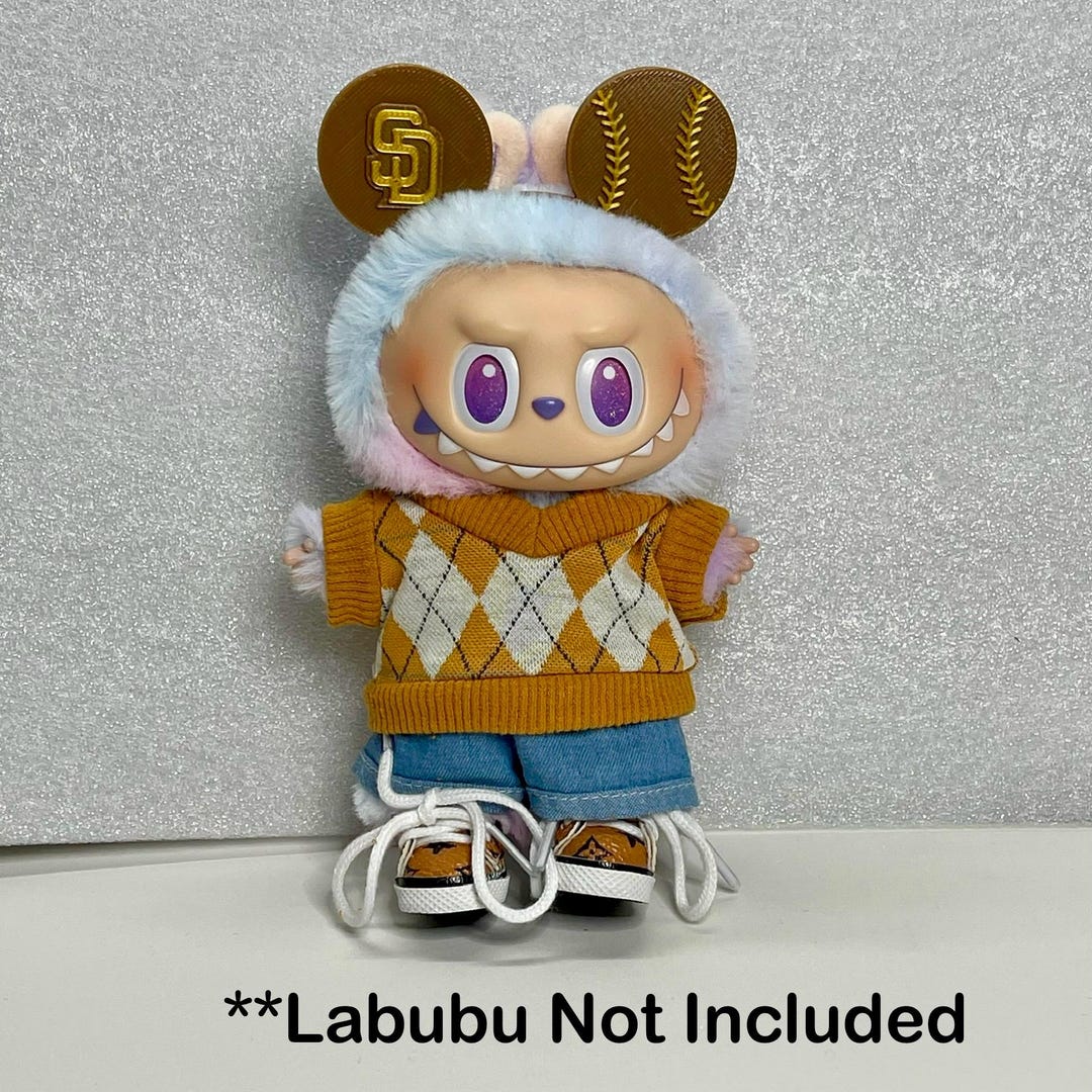 Orejas de labubu de los Padres de San Diego - Impresión 3D - Etsy España