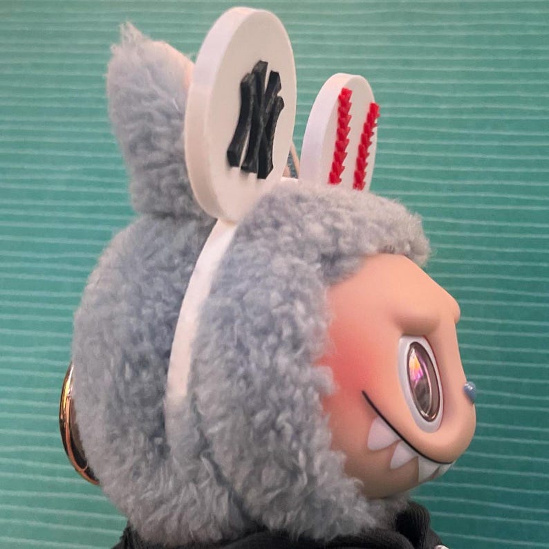 Yankees Labubu Ears - 3D Printed - Etsy