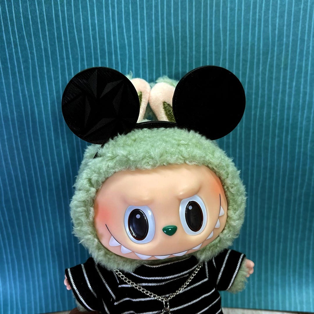 Labubu Disney Ears - Black Diamond - Etsy Canada