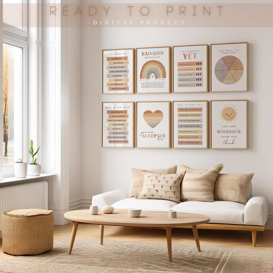 Calm Corner Room Decor, Feelings Chart, Calm Posters, Calming Corner ...