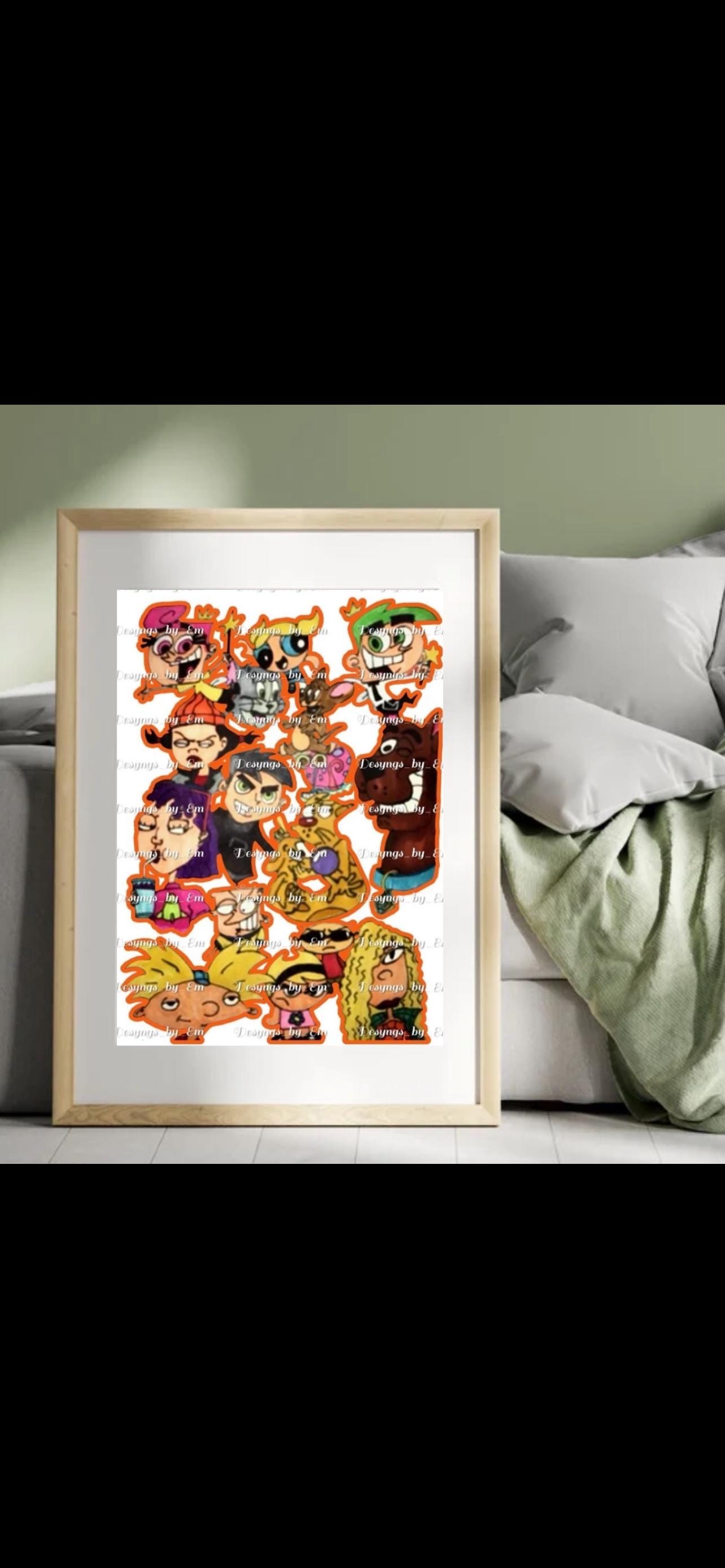 Nickelodeon Cartoon Collage - Etsy