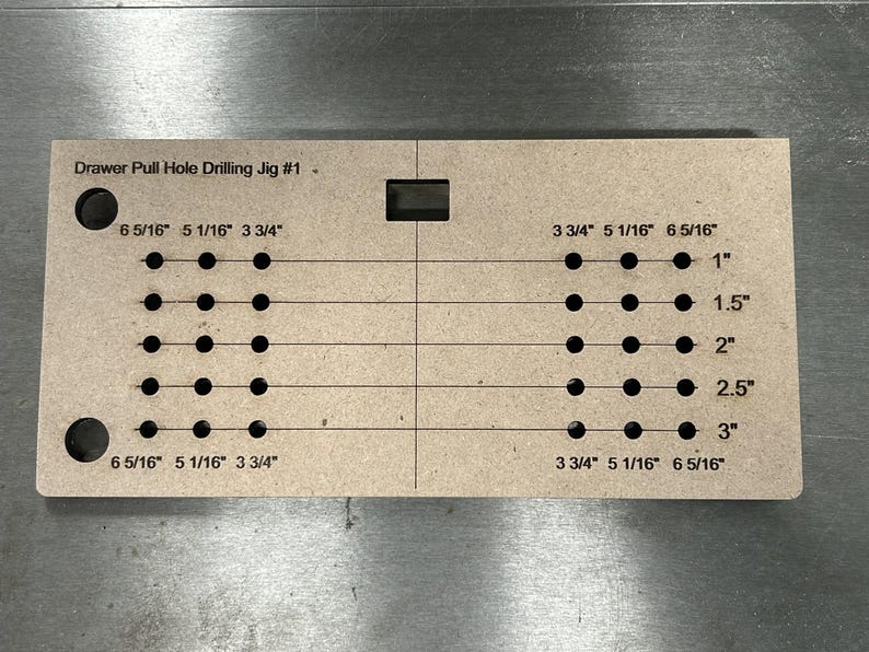 Drawer Pull Installation Jig DIGITAL SVG File | Cabinet Hardware Jig ...