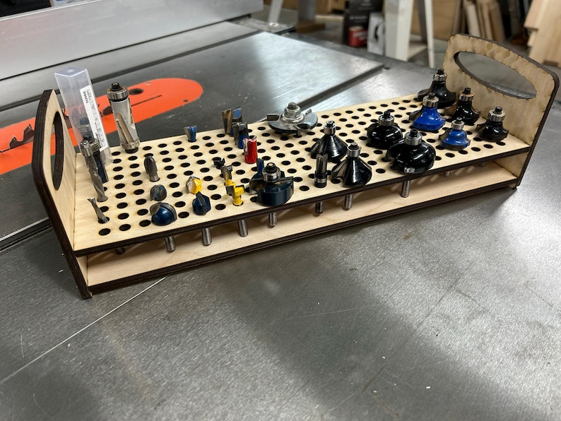 Router Bit Storage | Tool Organizer Physical Version | Workshop ...