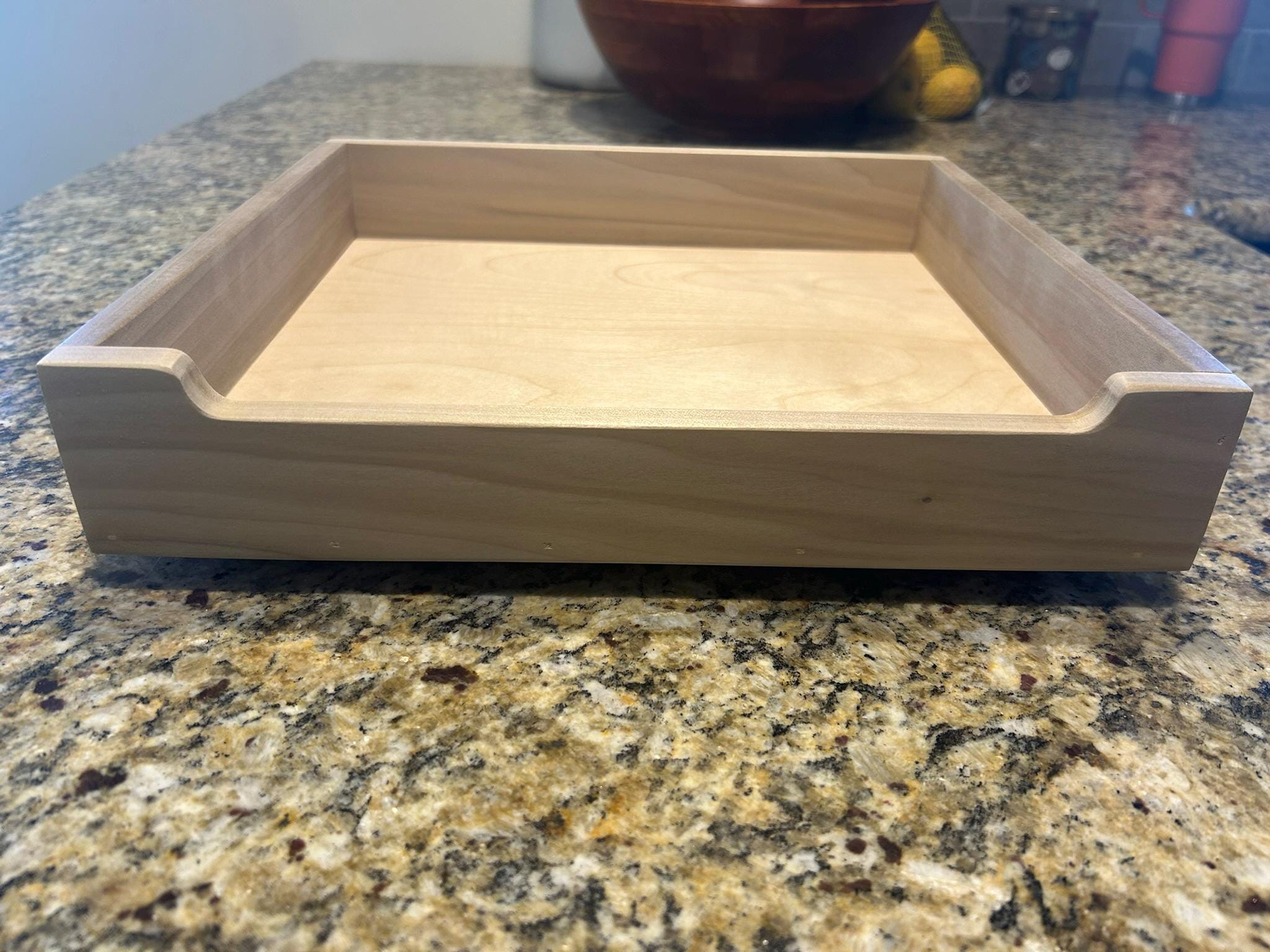 Handmade Solid Wood Pull Out Cabinet Organizer Tray | Custom Sliding ...