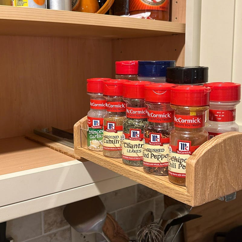 Under Cabinet Spice Rack - Etsy