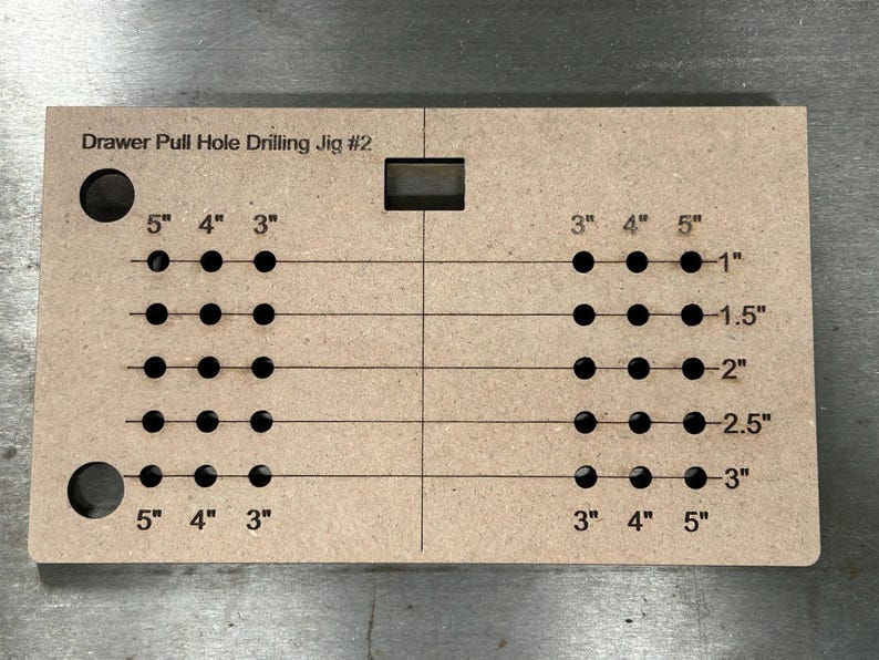 Drawer Pull Installation Jig | Cabinet Hardware Template - Etsy