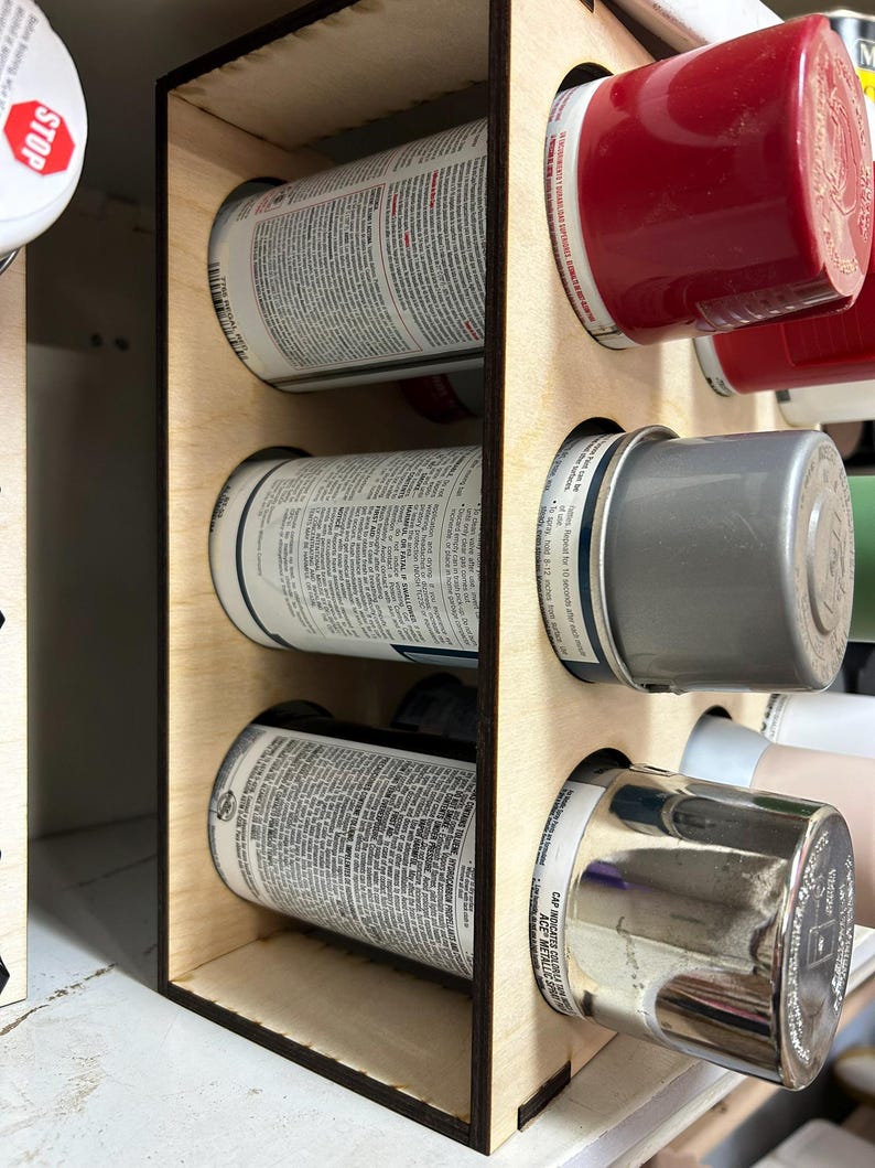 Spray Can Organizer DIGITAL SVG File | Laser Cutting File | Spray Paint ...