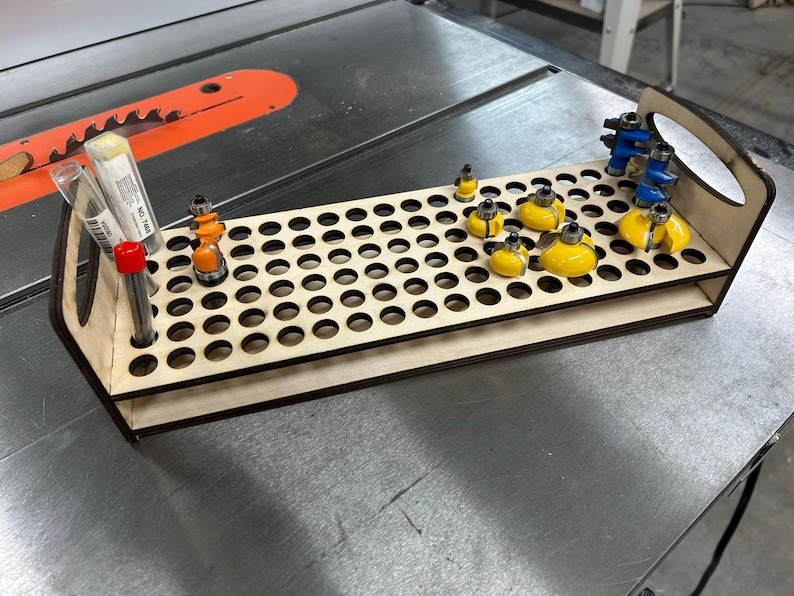 Router Bit Storage | Tool Organizer Physical Version | Workshop ...