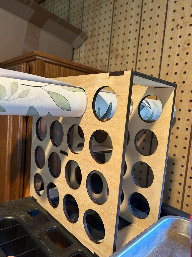 Vinyl Roll Organizer | Craft Room Organizer | Workshop Organizer ...