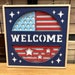 Patriotic Welcome Sign USA Welcome Sign 5 Layer 3D Laser Cut Sign 3D ...