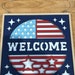 Patriotic Welcome Sign - USA Welcome Sign - 5 Layer 3D Laser Cut Sign ...