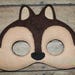 Chipmunk Felt Mask, Felt Mask, Dress up Mask, Halloween Mask, Pretend ...