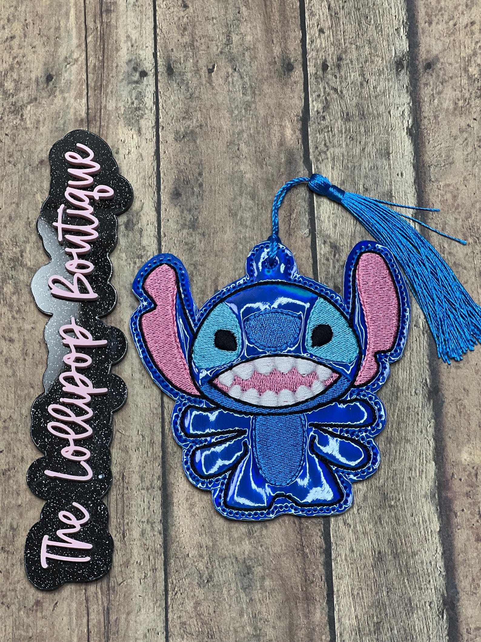 Sparkly Blue Alien Embroidered Bookmark, Gift for Book Lover - Etsy