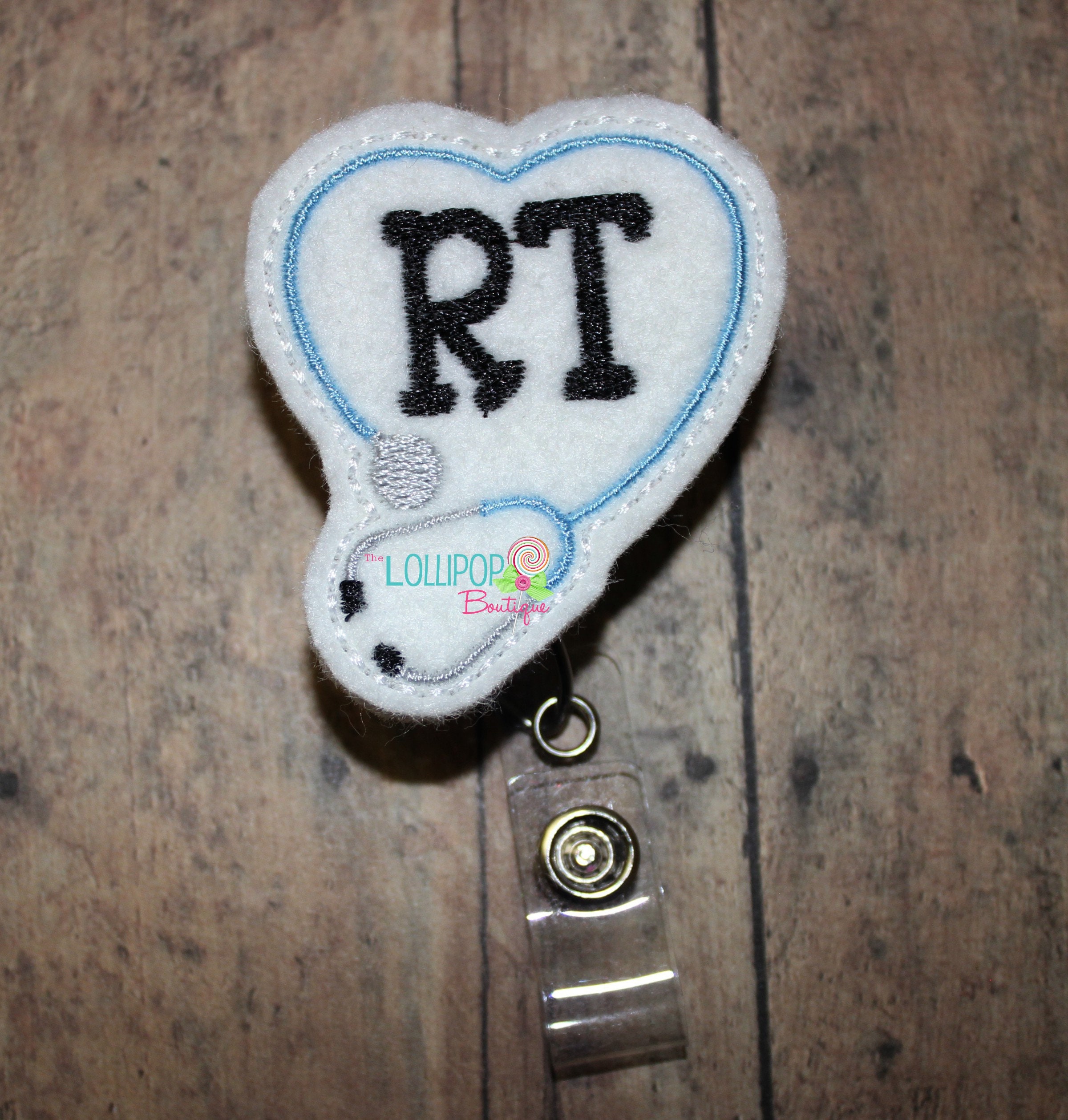 RT Stethoscope Badge Reel Stethoscope Badge Reel Felt Badge | Etsy